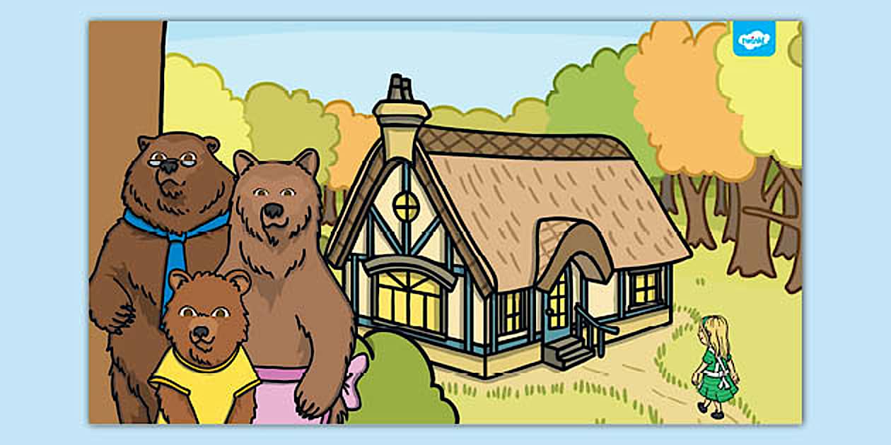 Goldilocks and the Three Bears Virtual Teaching Background