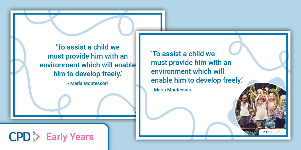 Maria Montessori | Quote 2 | Poster (teacher made) - Twinkl