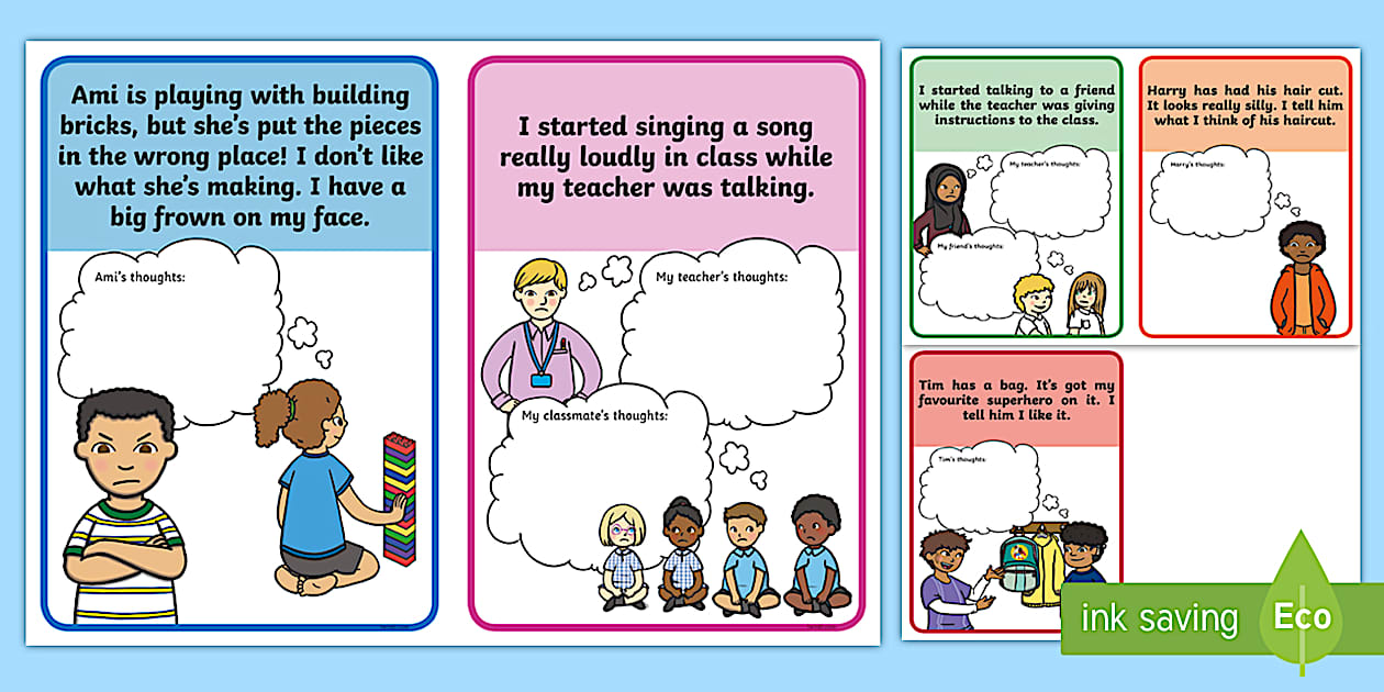 Other Peoples Feelings Thought Cards (teacher made) - Twinkl