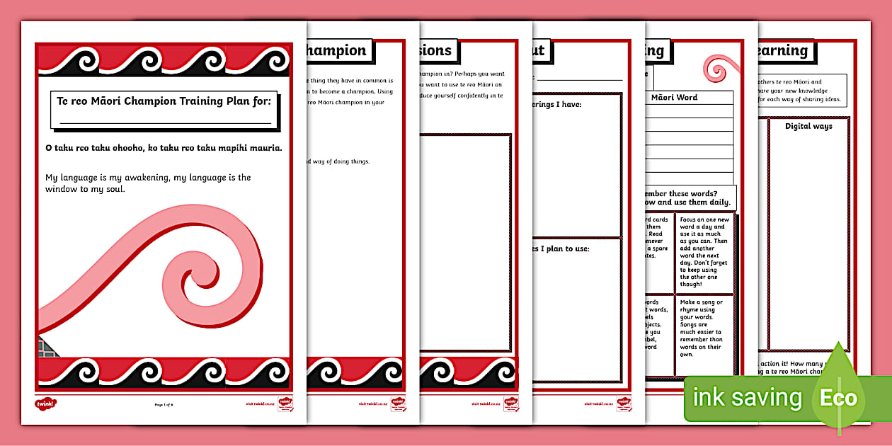 Learning Te Reo Māori Training Plan - Years 5-6 - Twinkl NZ