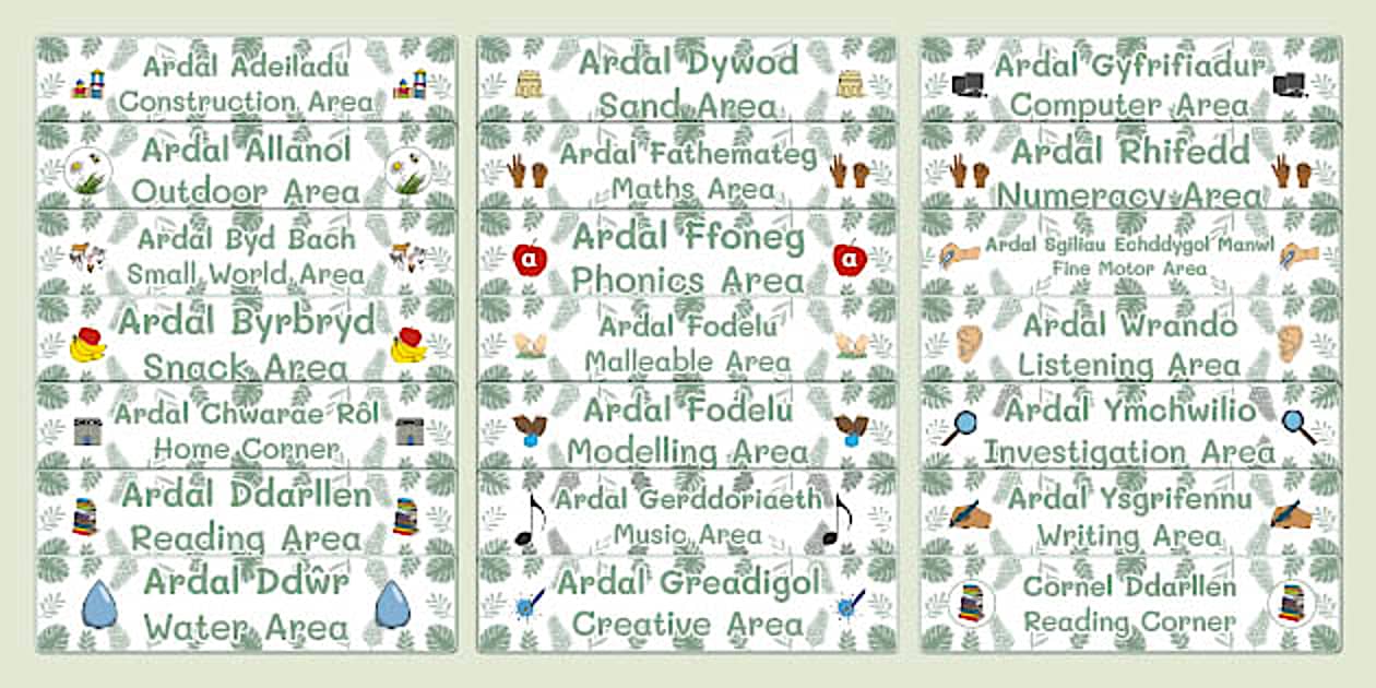 Pecyn Baneri Ardaloedd Parhaus/Continuous Provision Display Banners