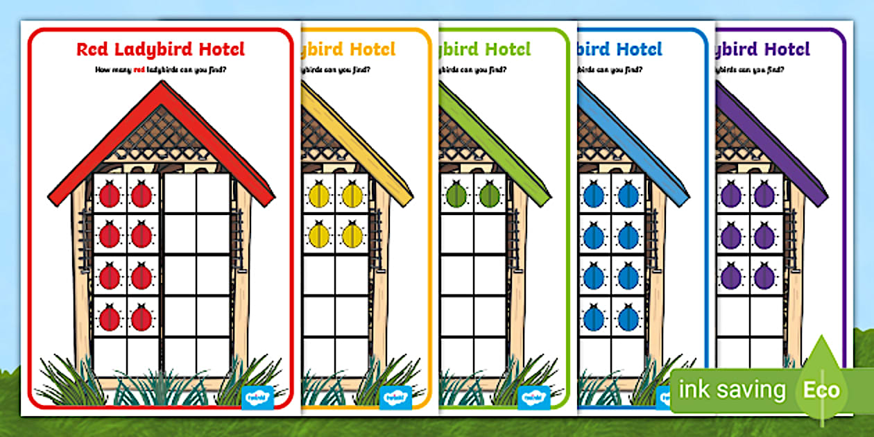 👉 Ladybird Colours Sort and Count Activity (teacher made)