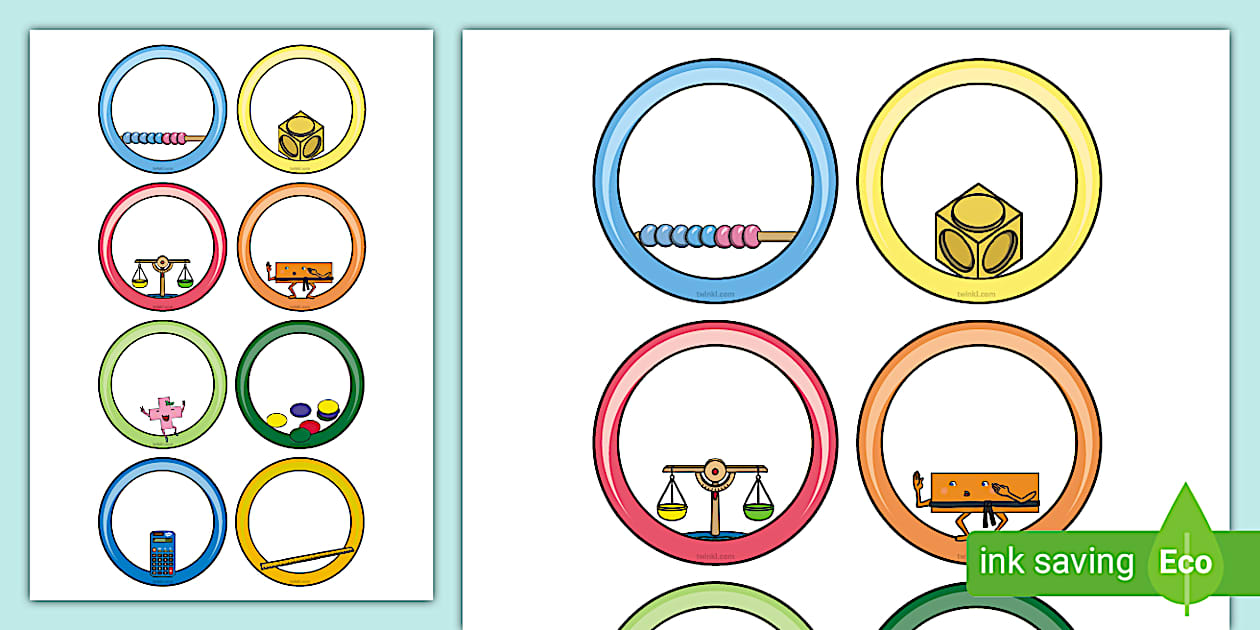 👉 Maths-Themed Name Tags (teacher made) - Twinkl