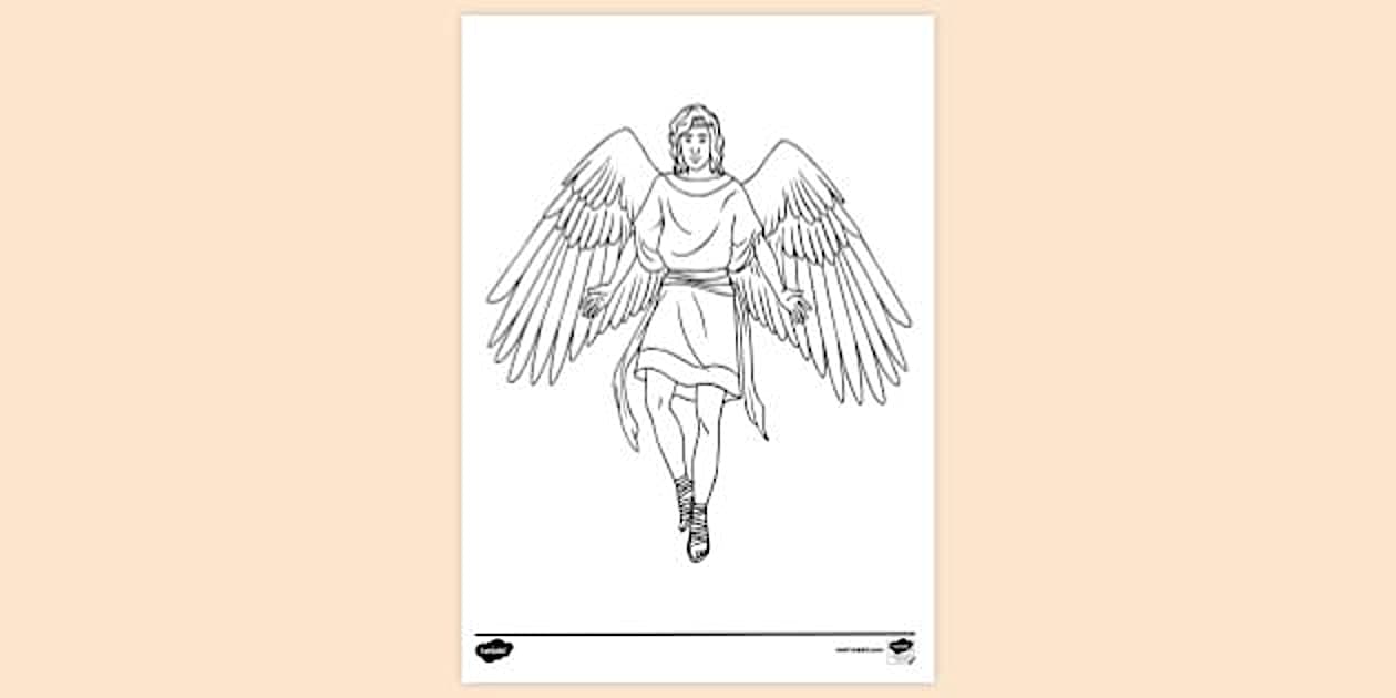 Angel Colouring | Colouring Sheets (teacher made) - Twinkl