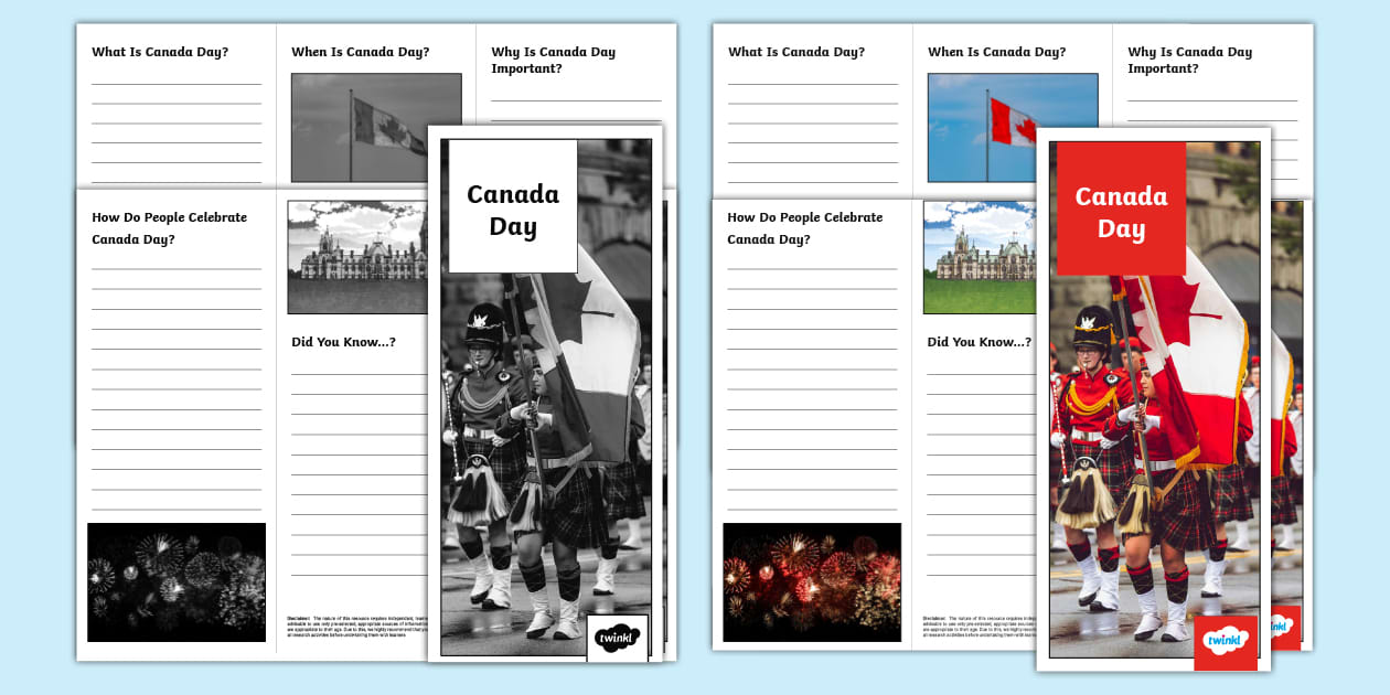 Canada Day Leaflet Template - Twinkl Festivals - Twinkl