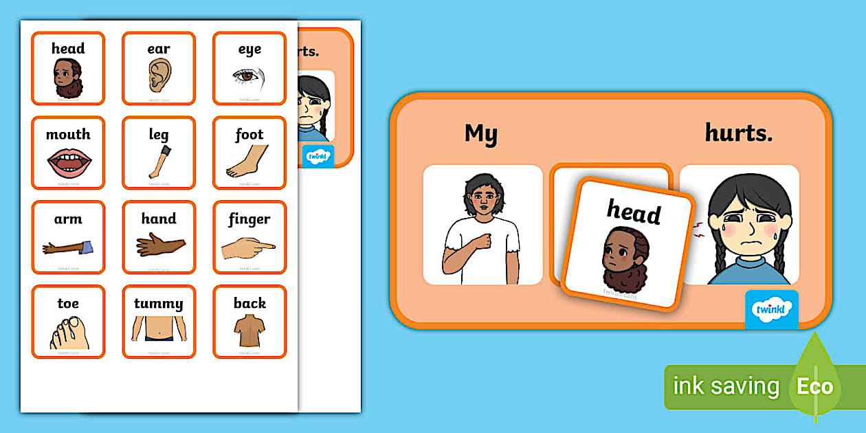 My Hurts Visual Support - Twinkl