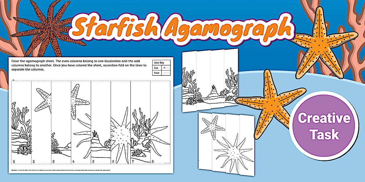 Starfish Agamograph - Twinkl Japan (teacher made) - Twinkl