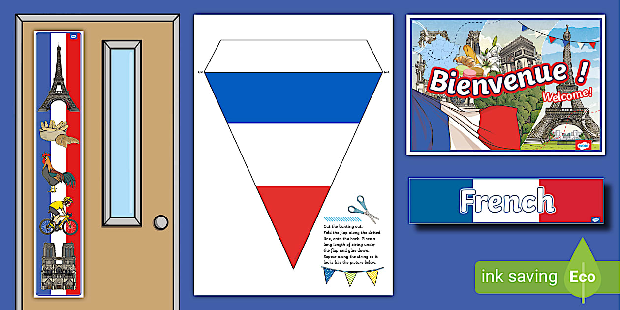French Classroom Door Decoration Pack (teacher made)