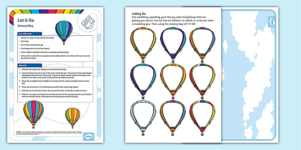 Let It Go Activity Sheet | Twinkl (teacher made) - Twinkl