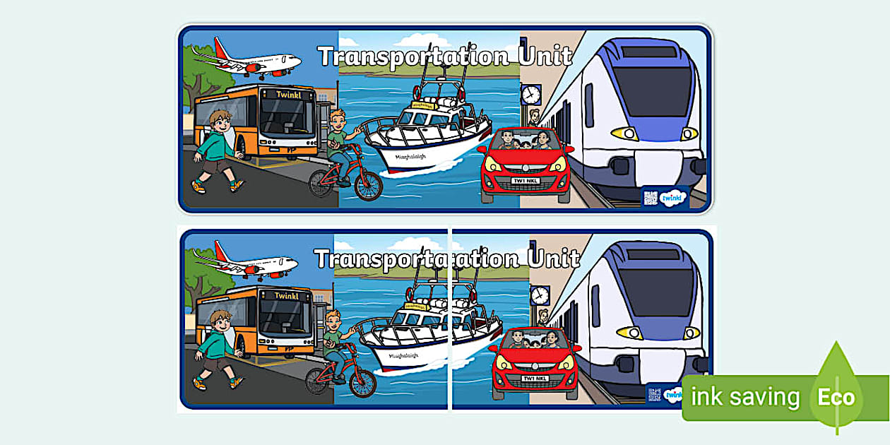 Transportation Unit Banner (teacher made) - Twinkl