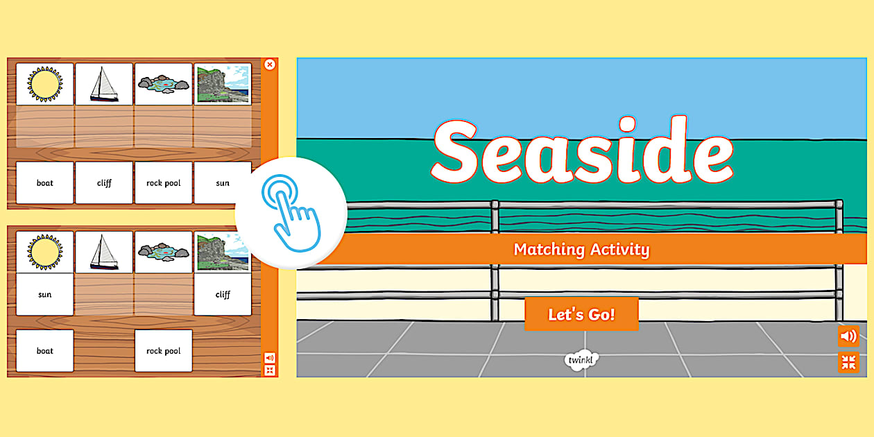 Interactive Seaside Matching Game | Twinkl Go! - Twinkl