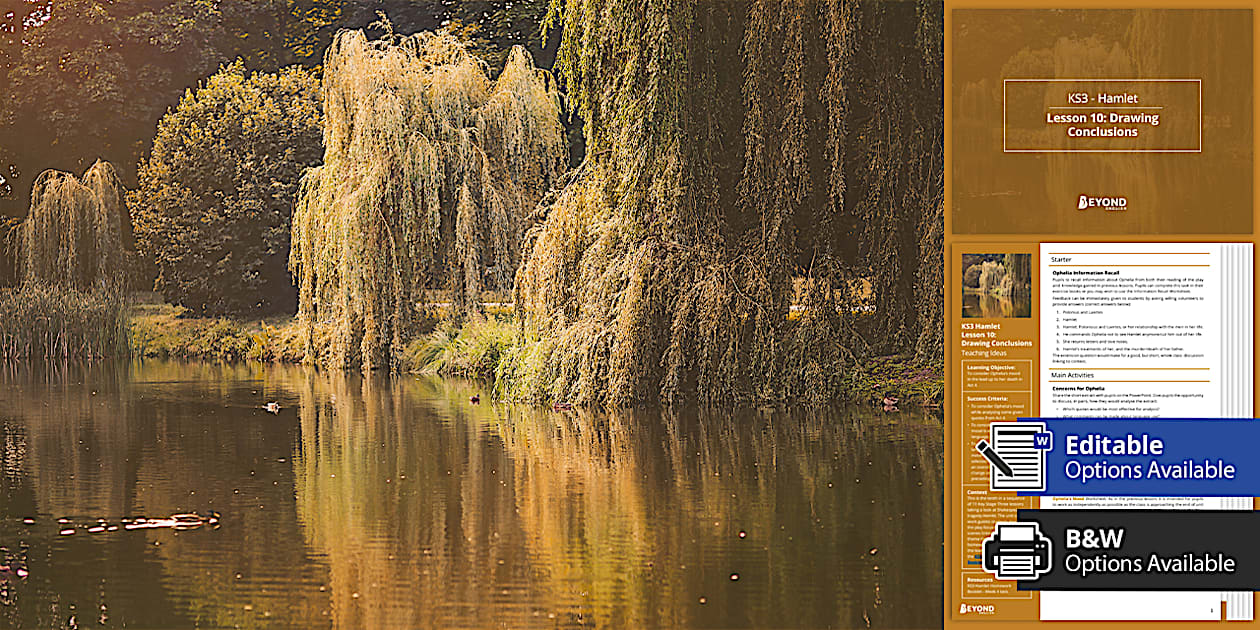 Hamlet Lesson 10: Drawing Conclusions (Teacher-Made)