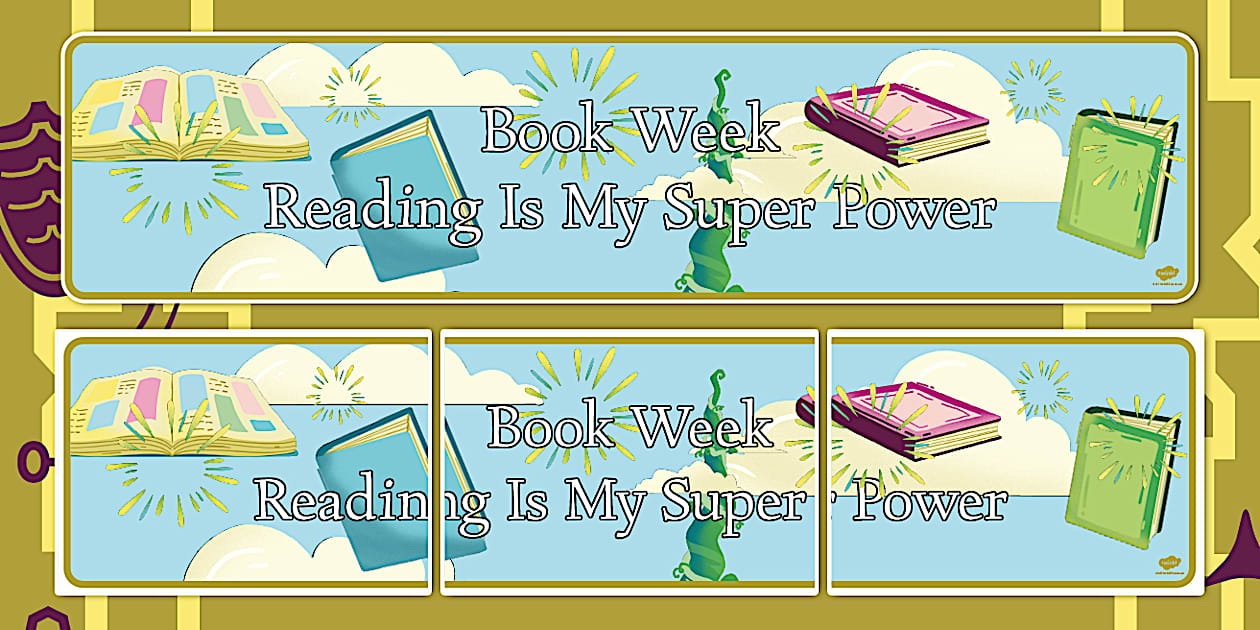 Reading Is My Super Power Banner