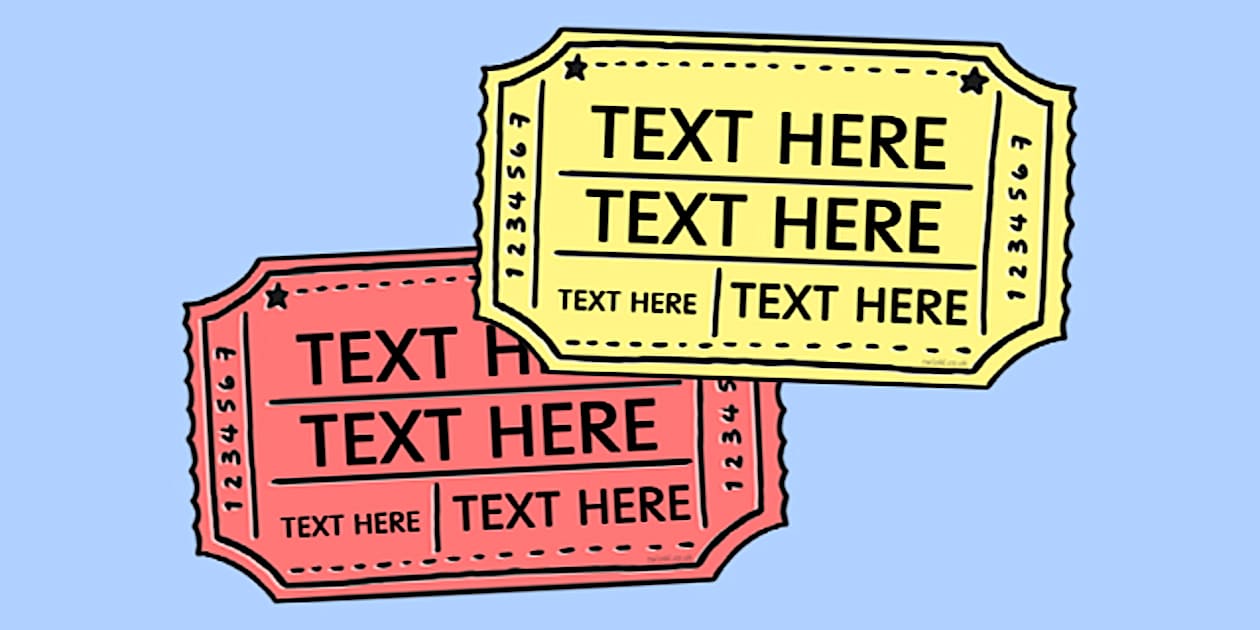 Printable Raffle Tickets PDF (teacher made) - Twinkl