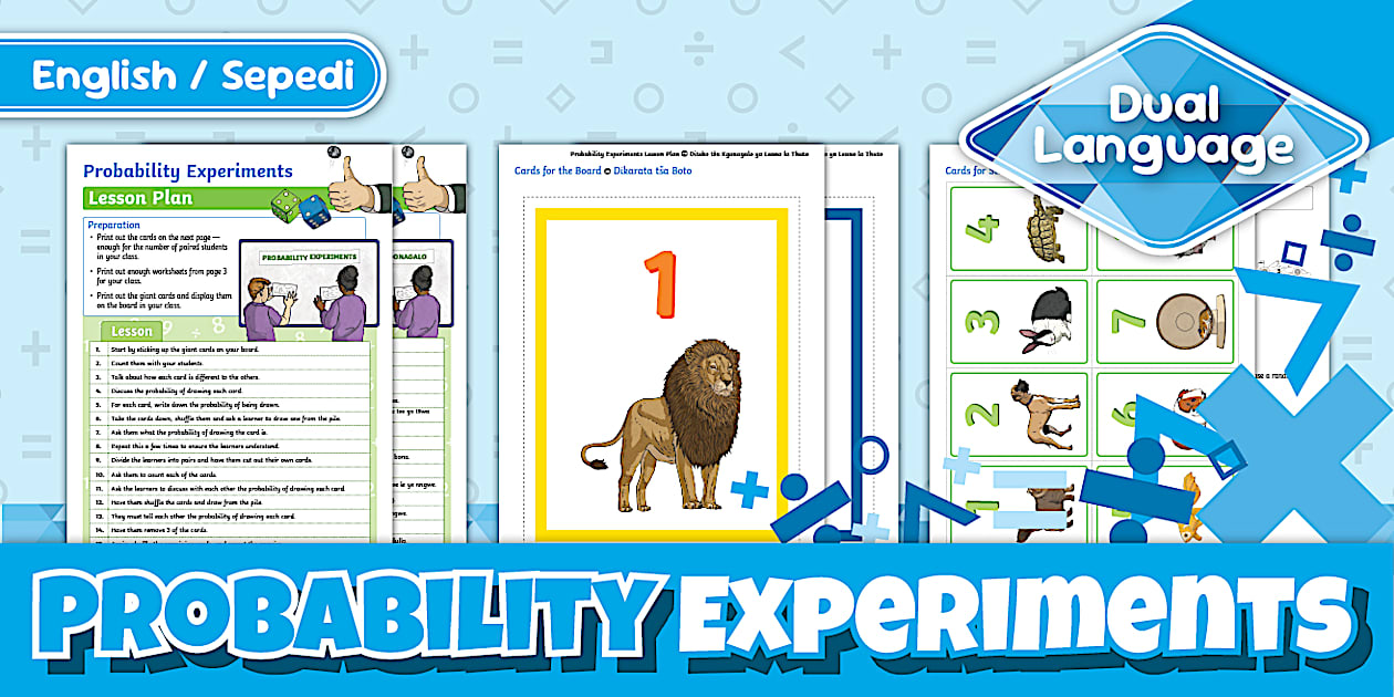 Grade 7 Maths Probability Experiments Lesson Plan Sepedi/Eng