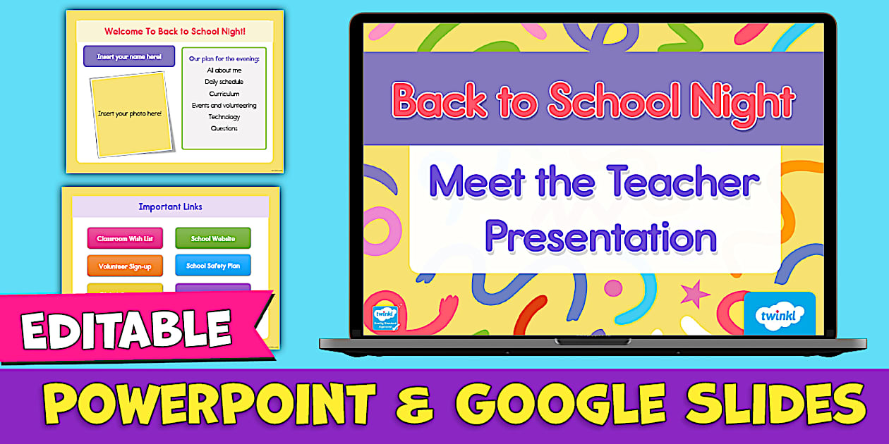 Back to School | Meet the Teacher PowerPoint & Google Slides