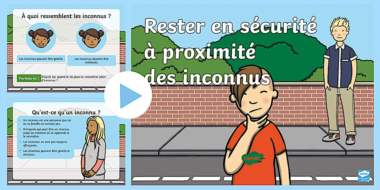Powerpoint : Comment rester en sécurité en présence d'inconnus