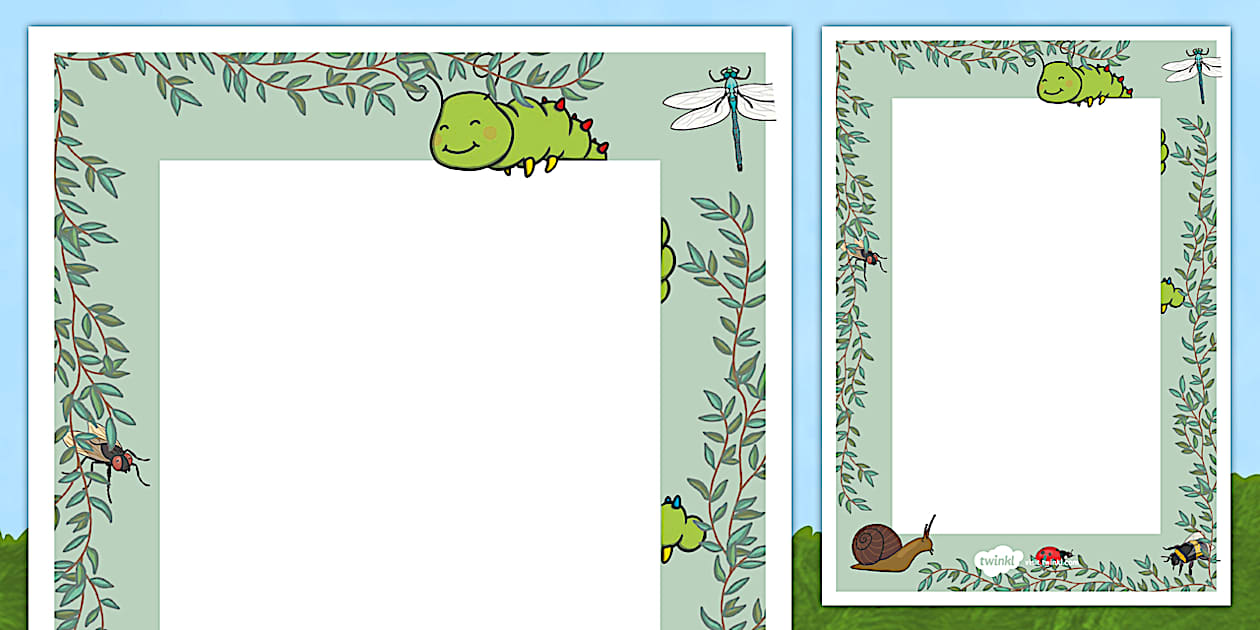 Minibeast Themed Editable Notes (teacher made) - Twinkl