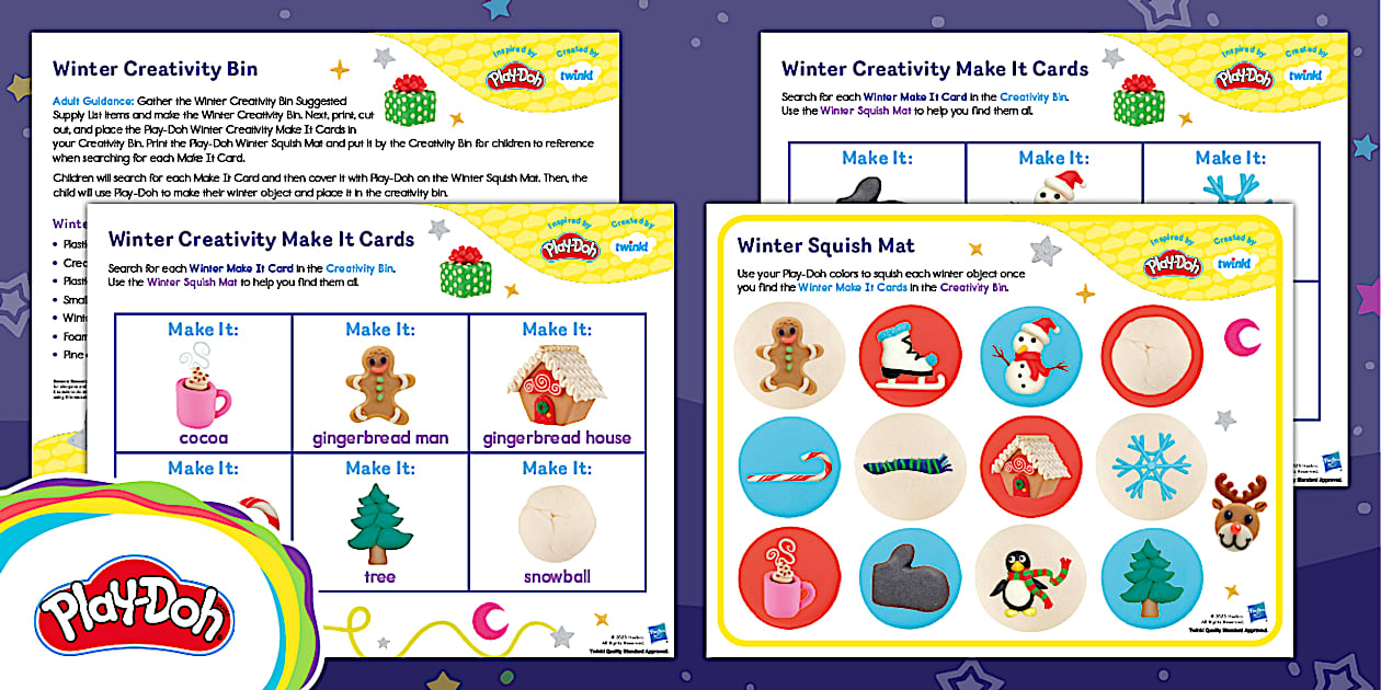 FREE! - Play-Doh: Winter Creativity Bin (Teacher-Made)