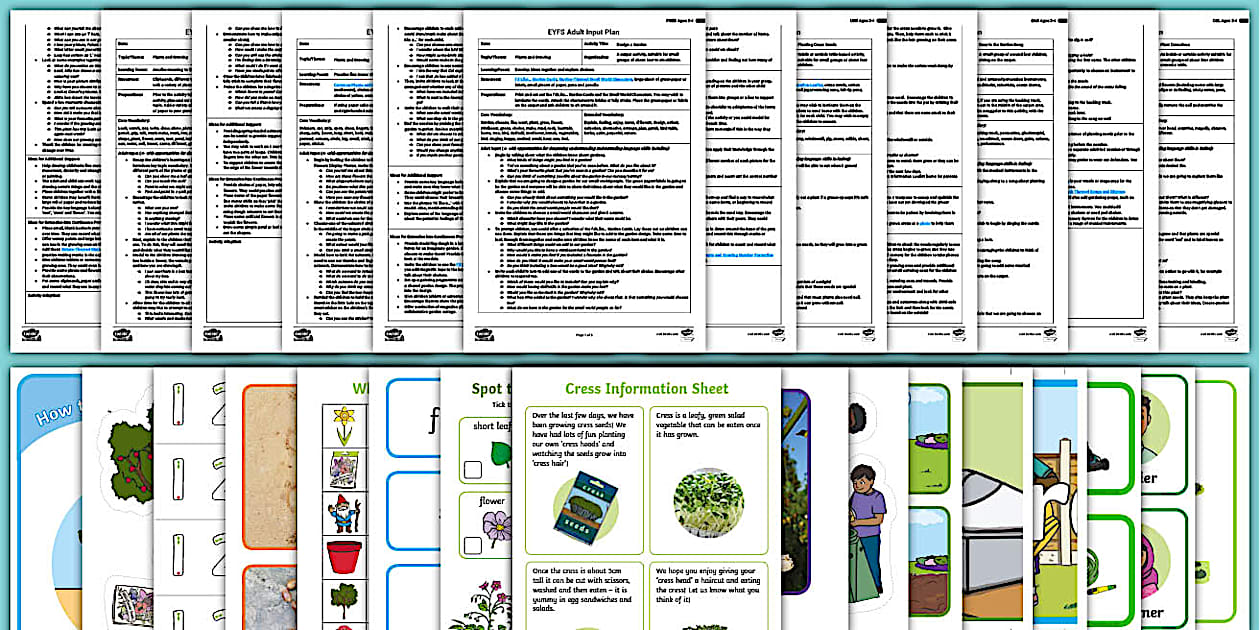 Plants & Growing Planning & Resource Pack (Ages 3-4)