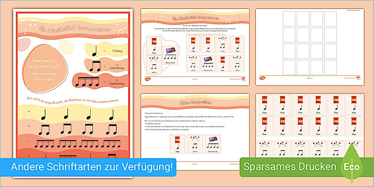 Komponieren von Musik: Materialienbündel (teacher made)