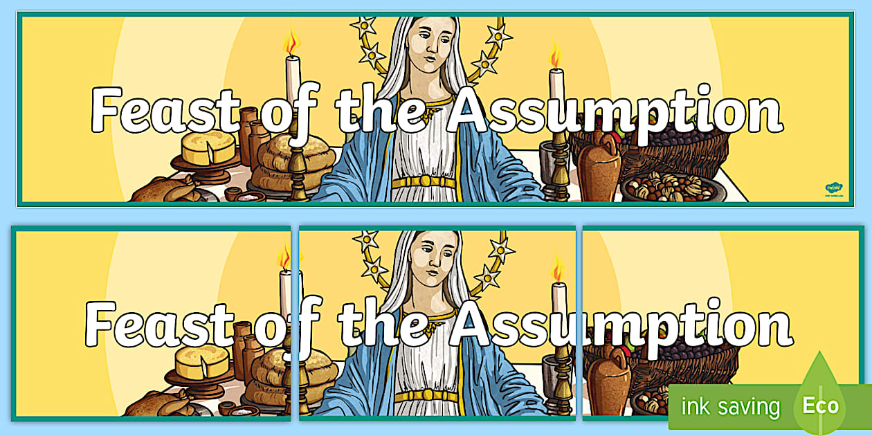 Feast of the Assumption Display Banner (teacher made)