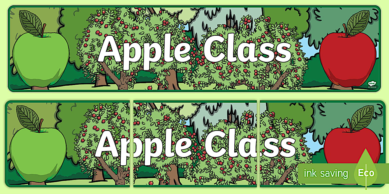 Apple Class Display Banner (teacher made) - Twinkl