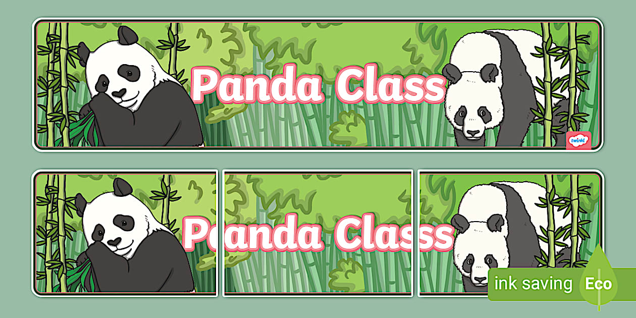 Panda Class Display Banner (teacher made) - Twinkl