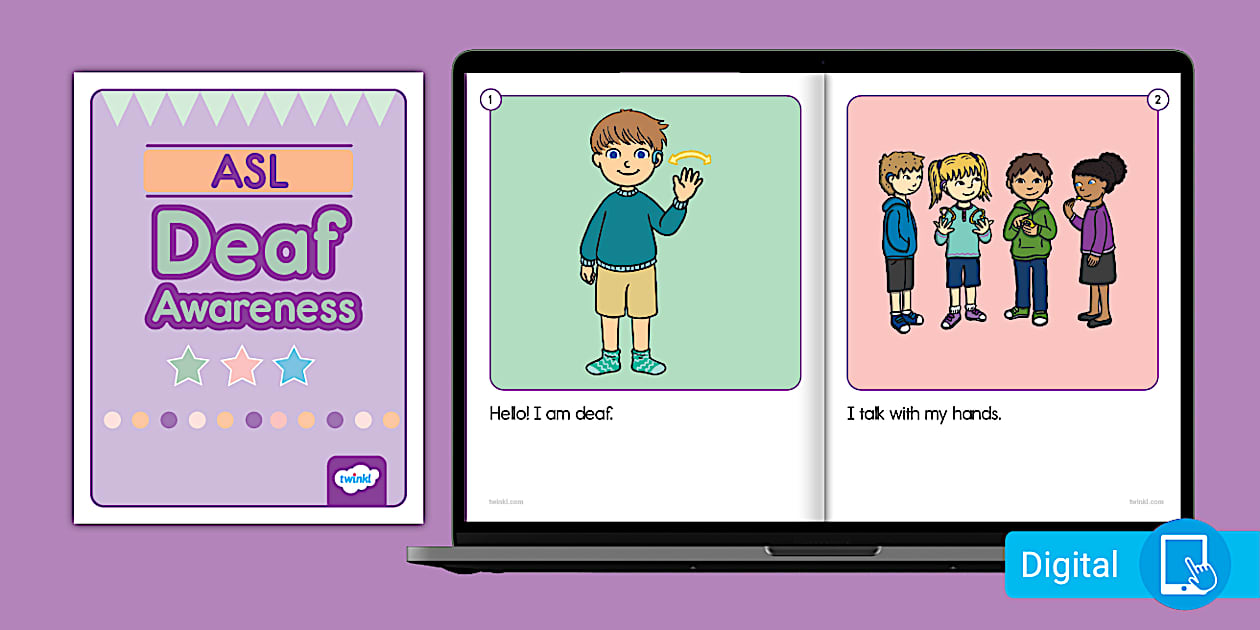 ASL Deaf Awareness Emergent Reader eBook - Twinkl