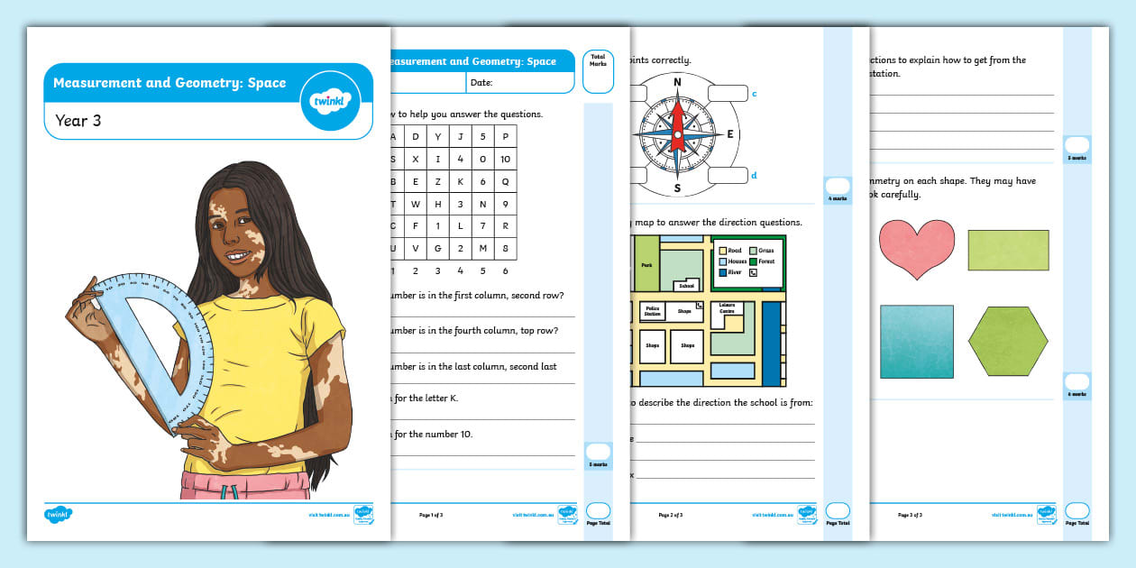 Year 3 Maths Space Assessment (Teacher-Made) - Twinkl