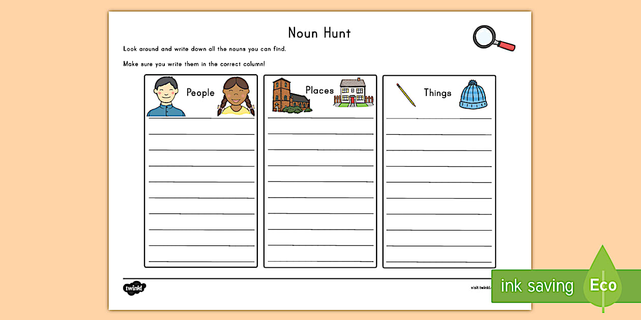 Noun Hunt Activity (Teacher-Made) - Twinkl