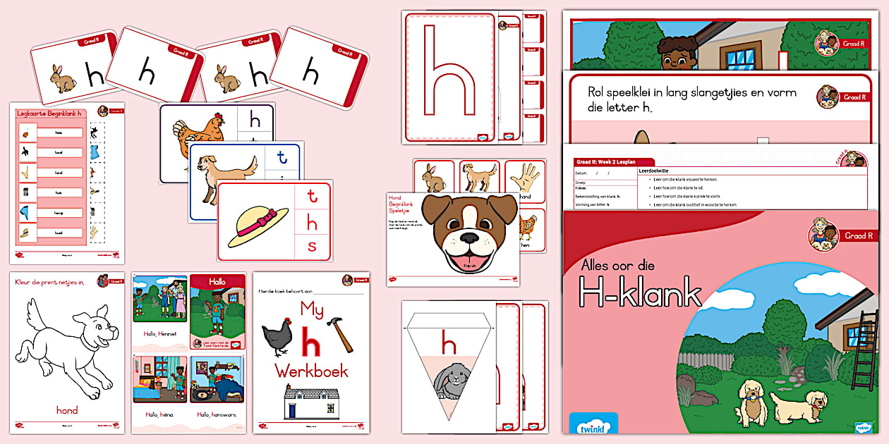 Graad R Klanke Hulpbronpakket h (teacher made) - Twinkl
