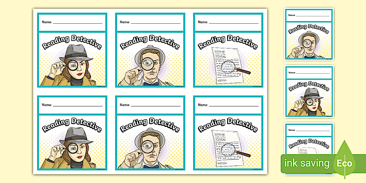 Reading Detective Badges (teacher made) - Twinkl