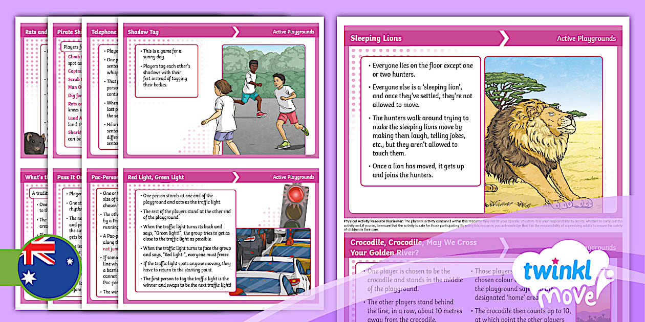 Move PE Active Playgrounds (teacher made) - Twinkl