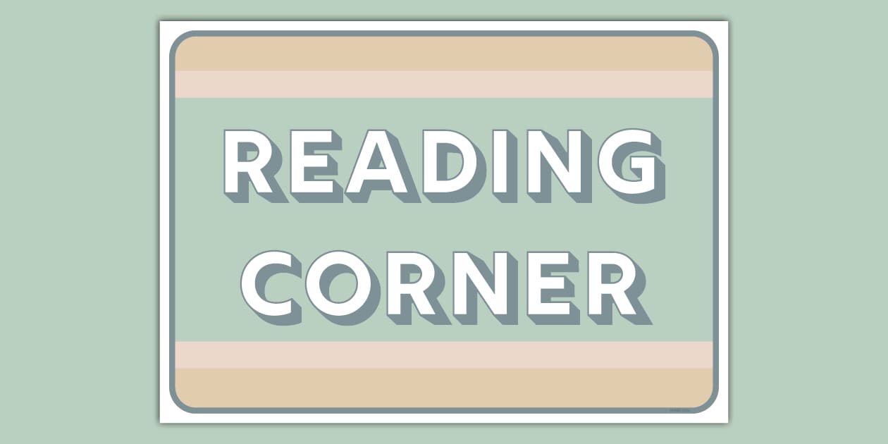 3D Effect Reading Corner Display Poster - Twinkl
