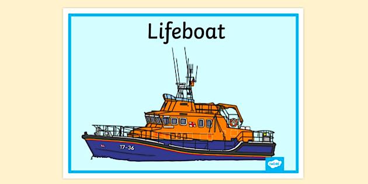 Lifeboat Display Poster | Display Posters - Twinkl