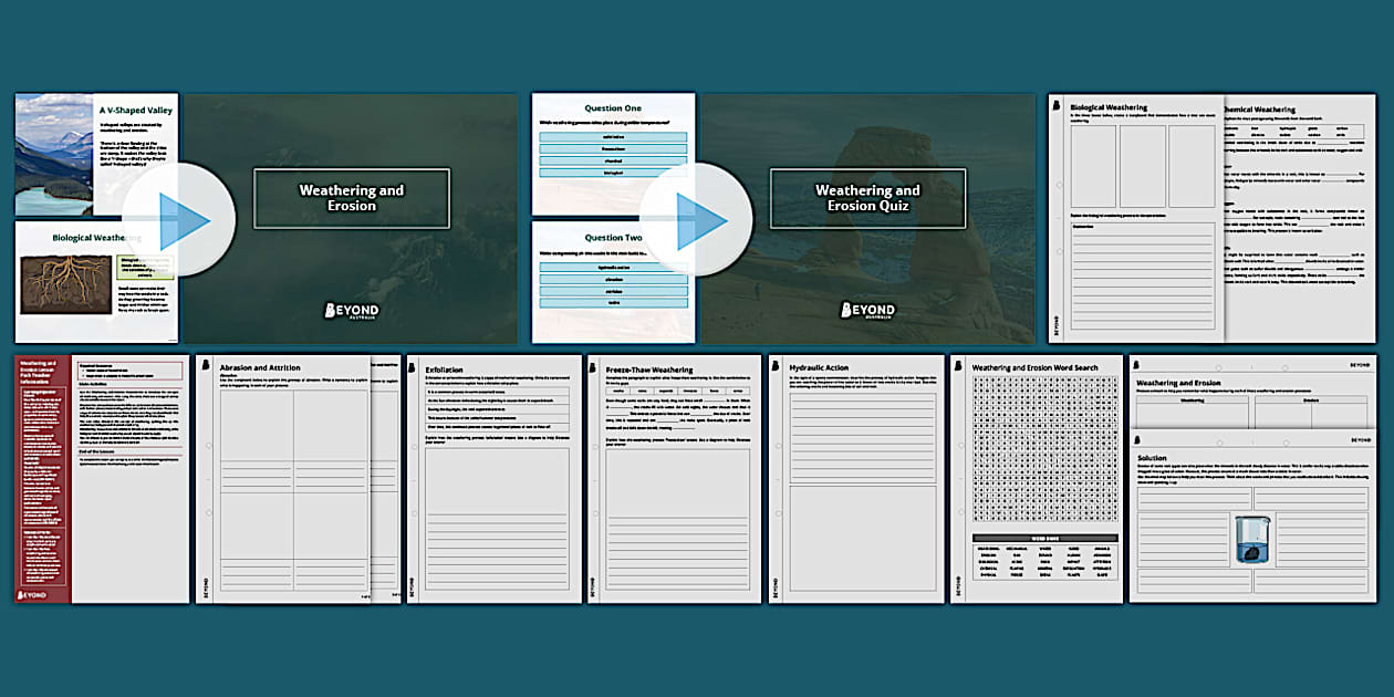 Weathering and Erosion Lesson Pack (Teacher-Made) - Twinkl