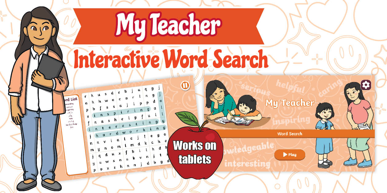 My Teacher Interactive Word Search