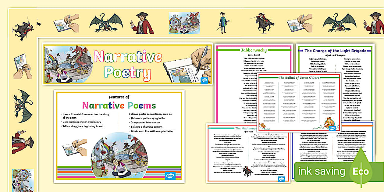 Narrative Poetry Display Pack (teacher made) - Twinkl