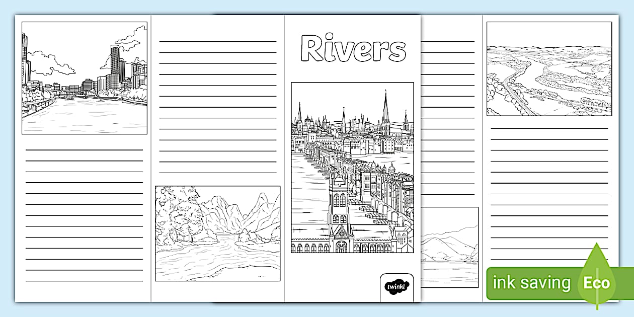 Rivers Leaflet Template, River,rivers (teacher made)