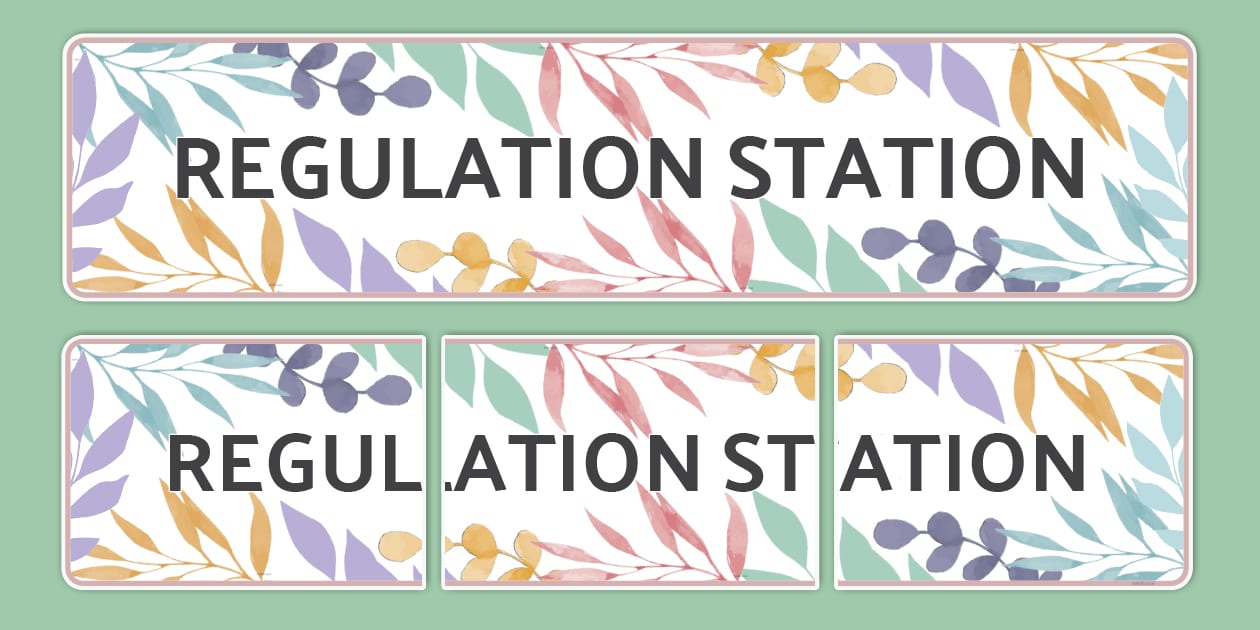 Colourful Botanical Themed Regulation Station Display Banner