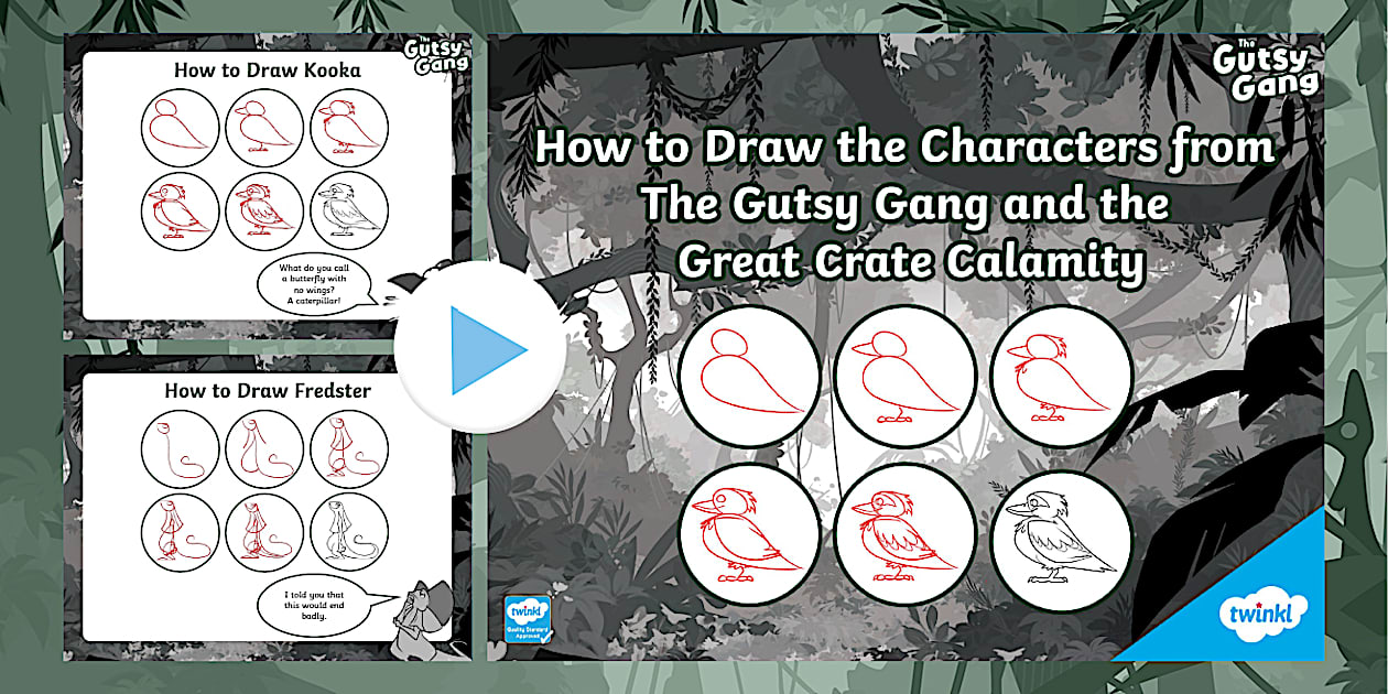 The Gutsy Gang Book - How to Draw the Characters PowerPoint