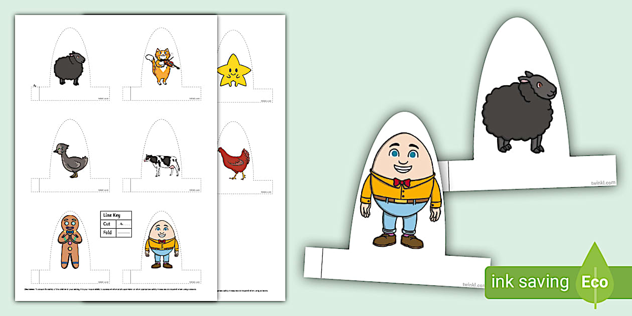 Nursery Rhyme Finger Puppets (teacher made) - Twinkl