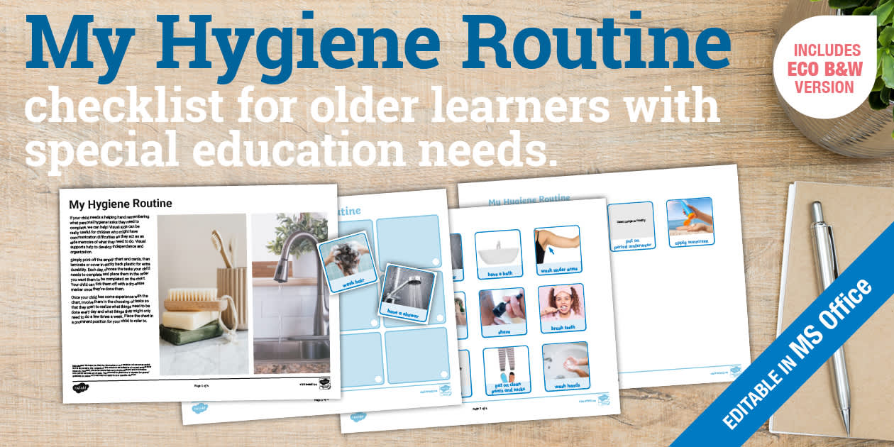 Hygiene Routine Visual Support for Older Learners