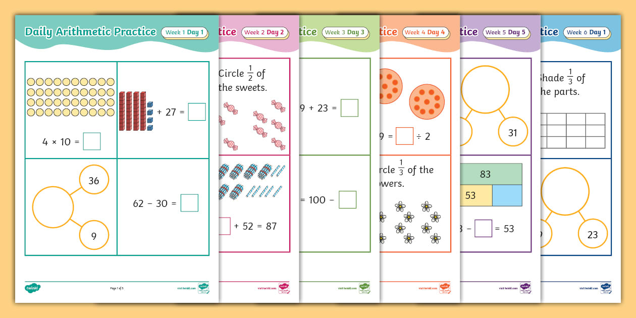 👉 Year 2 Summer 2 Daily Arithmetic Practice Pack - Twinkl