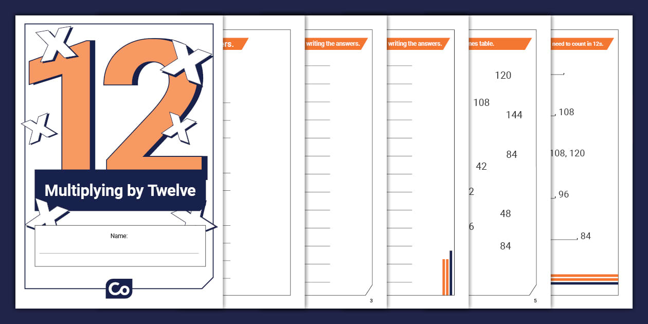 Reinforcing Number: Multiplying By 12 Activity Booklet
