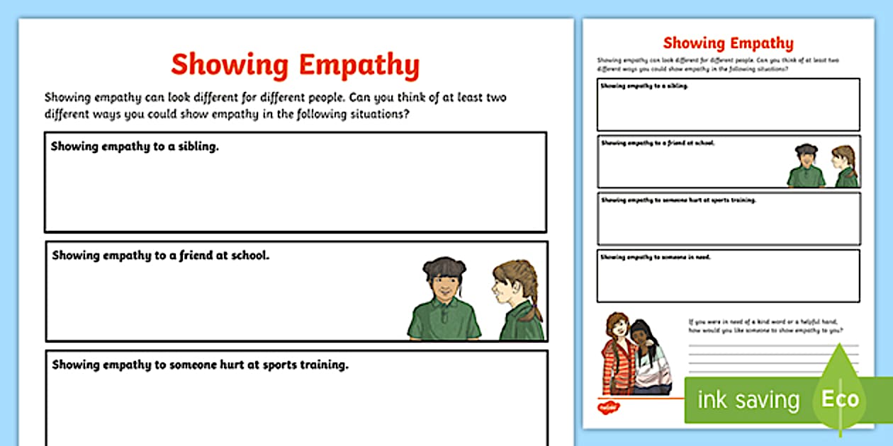 Downloadable PDF Empathy Worksheets | Twinkl (teacher made)