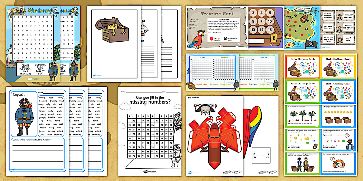 Talk Like a Pirate Day Activity Pack - Twinkl Resources