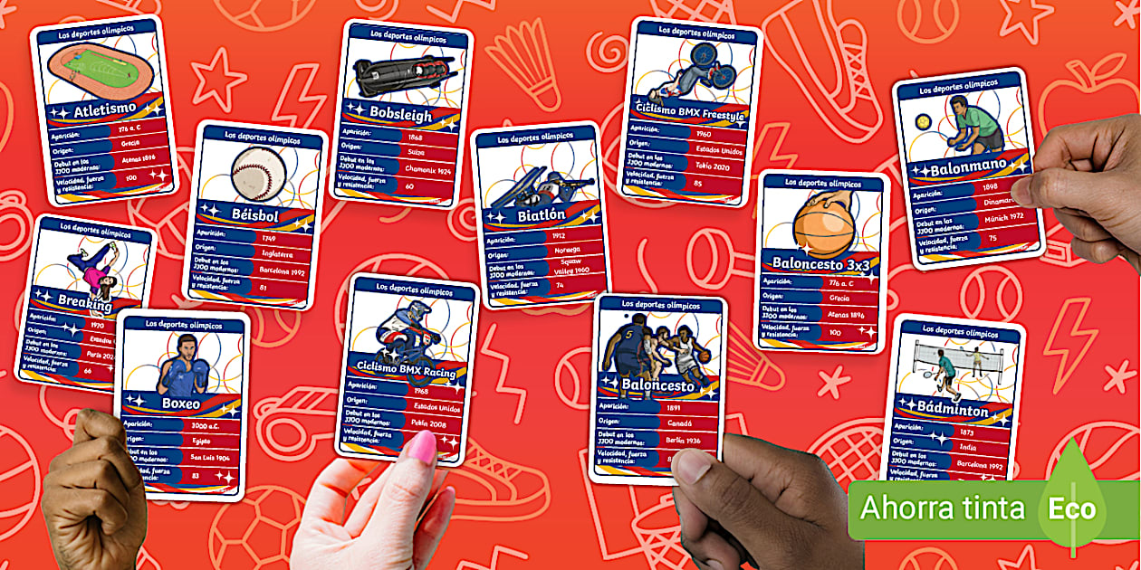 Juego de cartas: Deportes olímpicos (teacher made) - Twinkl
