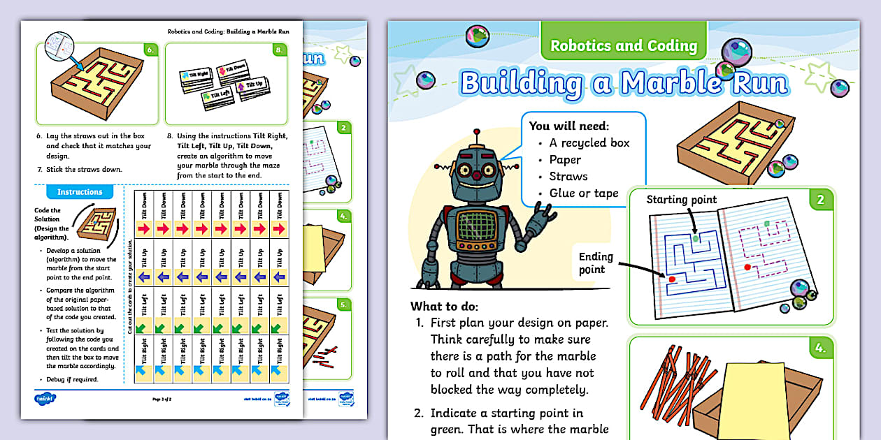 Robotics and Coding - Marble Run (teacher made) - Twinkl